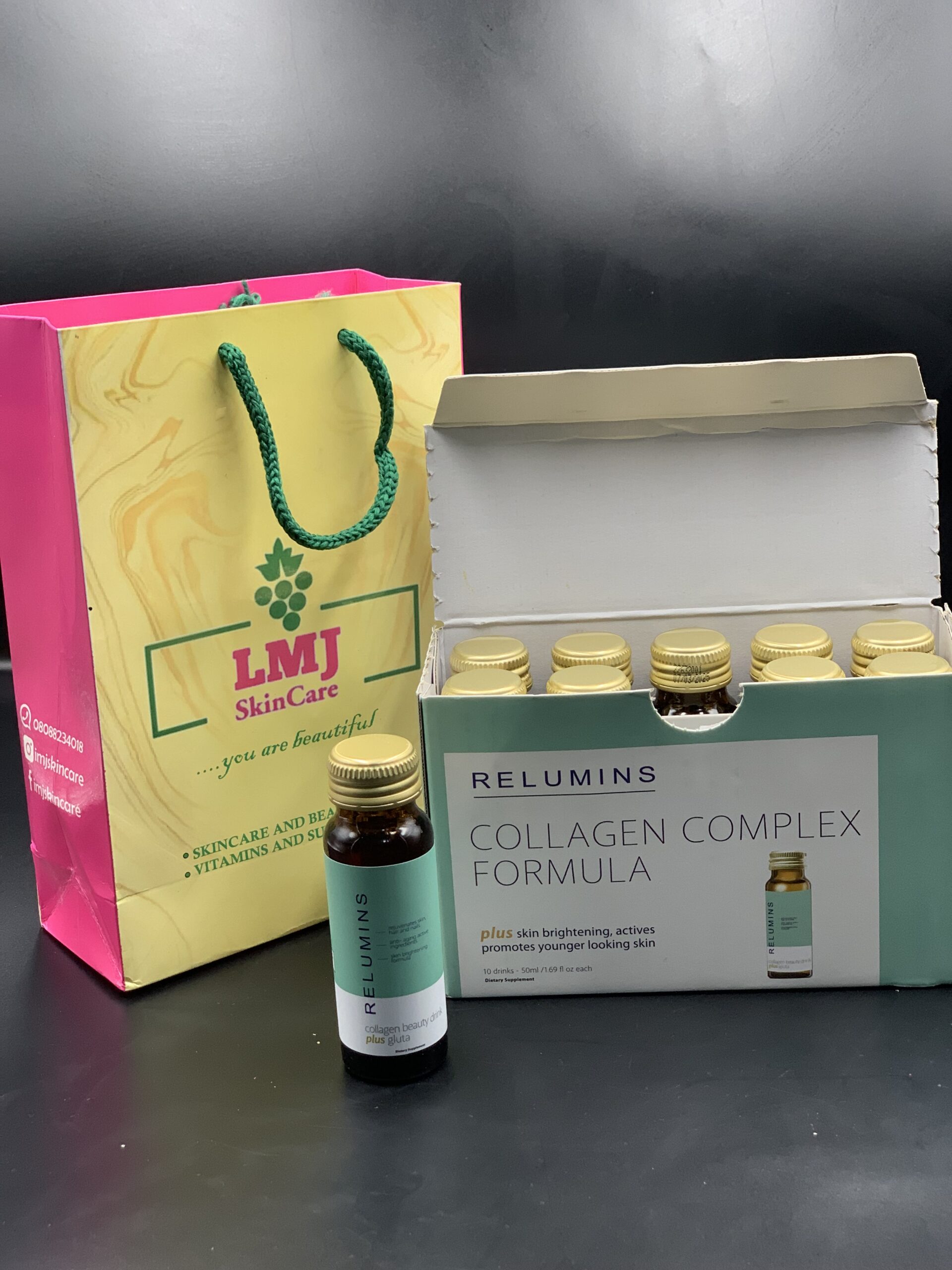 Relumins Collagen Beauty Drink Plus Gluta 10 drinks - LMJ