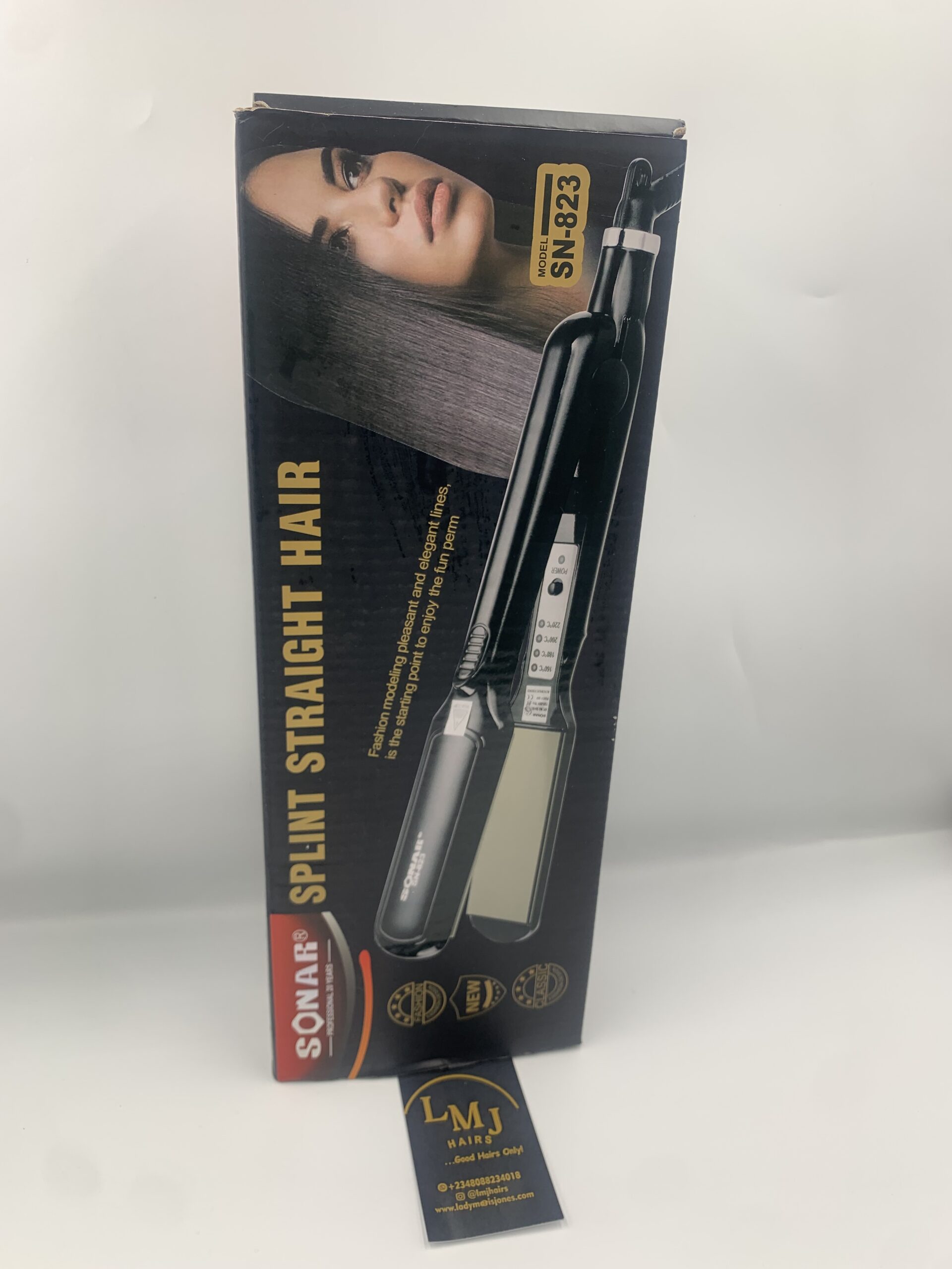 Sonar Professional Splint Hair Straightener - LMJ